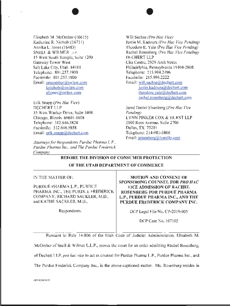 Fillable Online Elisabeth M. McOmber (10615) Katherine R. Nichols ...