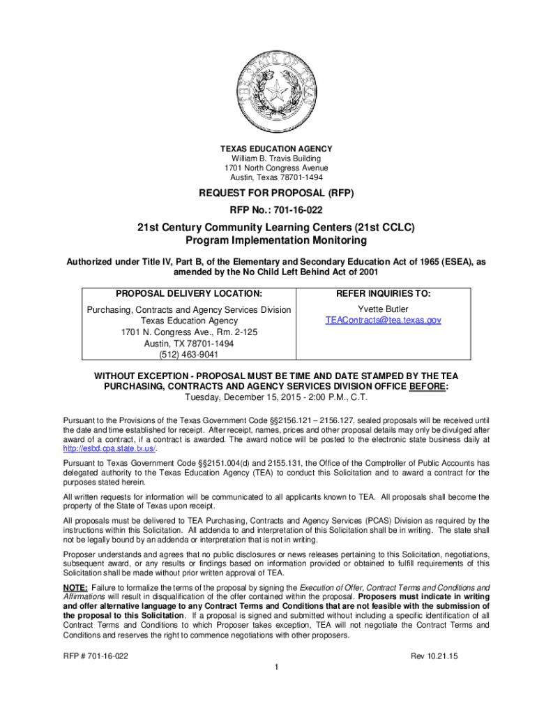 Fillable Online 21st Century Community Learning Centers (21st Cclc ...