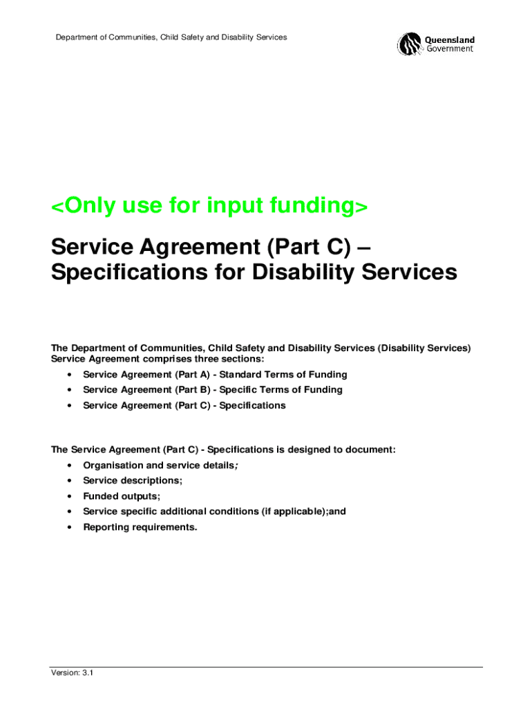 Fillable Online Specifications for Disability Services Fax Email Print ...