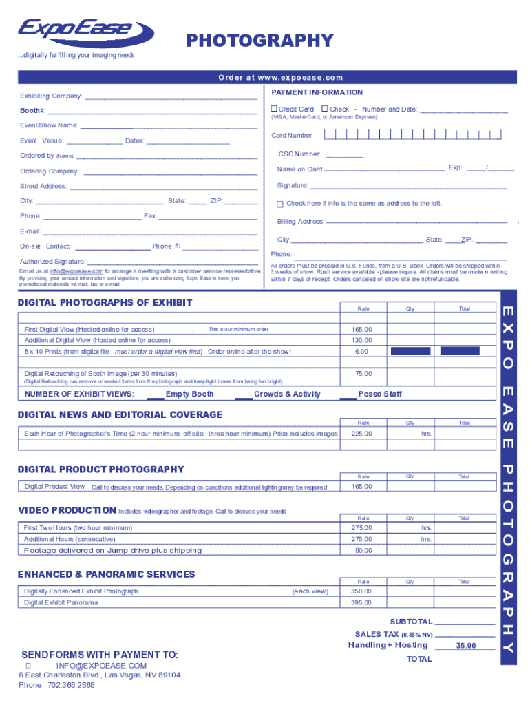 Fillable Online Photography Workflow: The Ultimate Action Plan from Pre ... Fax Email Print ...