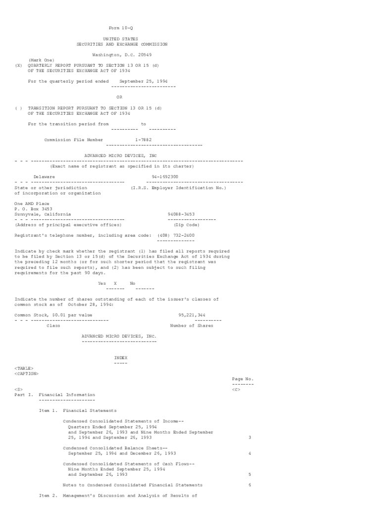 Fillable Online Quarterly Report Pursuant to Section 13 or 15 (d) of ...
