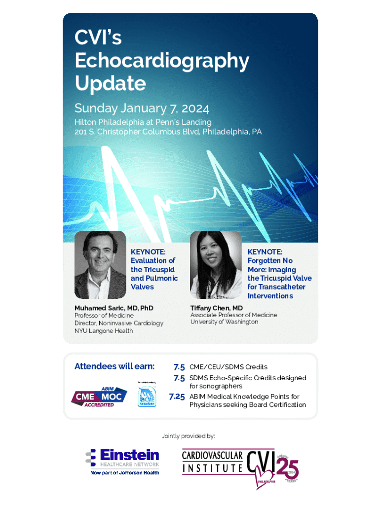 Fillable Online CVI\'s Echocardiography Update Fax Email Print - pdfFiller