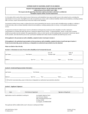 Fillable Online Permanent Medical Excuse Request Fax Email Print ...