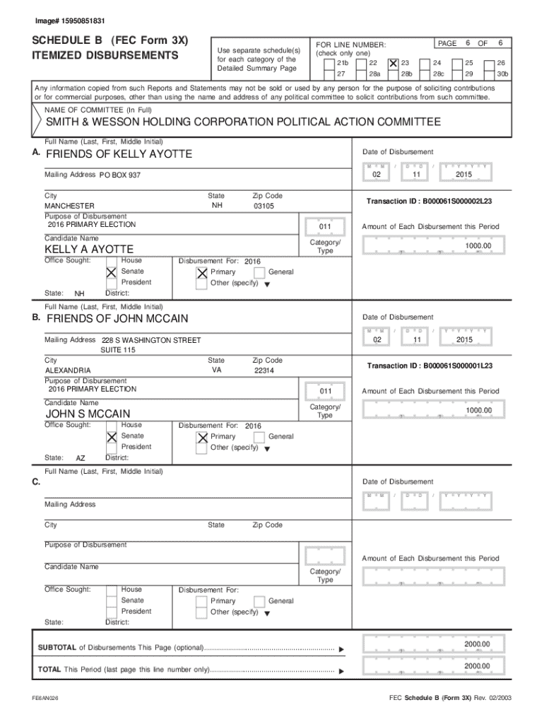 Fec Form 3x - Fill Online, Printable, Fillable, Blank | pdfFiller