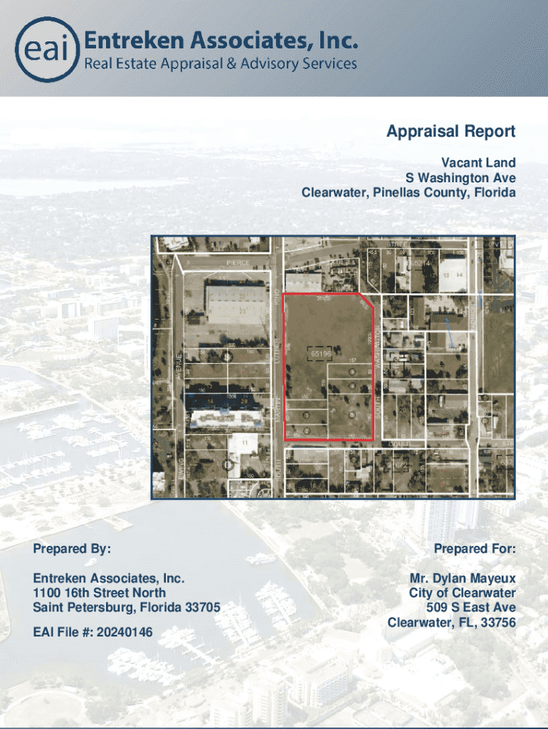 Fillable Online Appraisal Report for Vacant Land on S Washington Ave ...