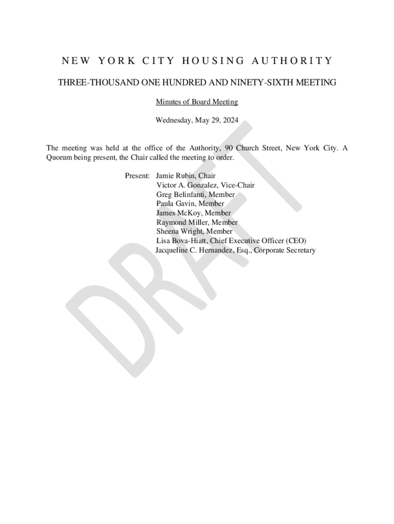Fillable Online Executive Summary NYCHA\'s Draft Agency Plan for FY 2024 Fax Email Print - pdfFiller