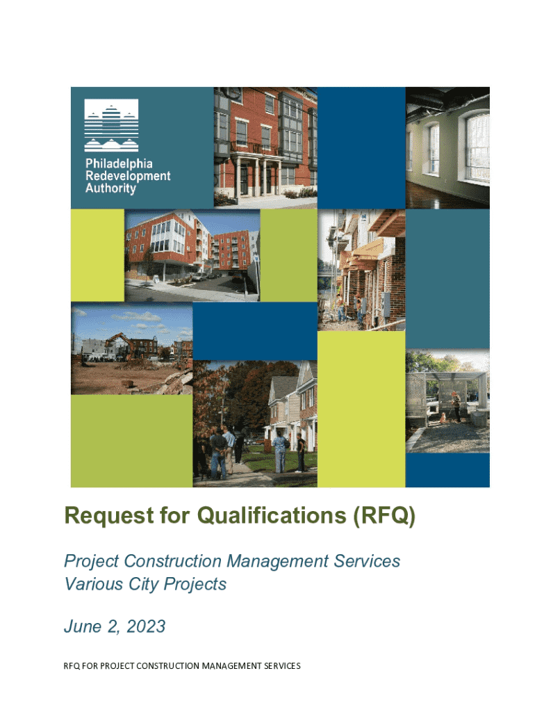 Fillable Online Rfq for Project Construction Management Services Fax ...