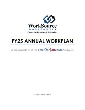 Fillable Online Fy25 Annual Workplan Overview Fax Email Print - pdfFiller