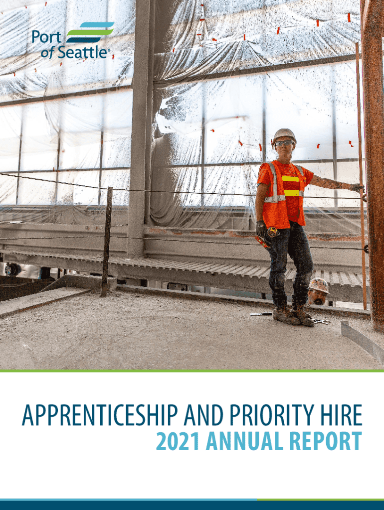 Fillable Online Apprenticeship and Priority Hire 2021 Annual Report Fax Email Print - pdfFiller