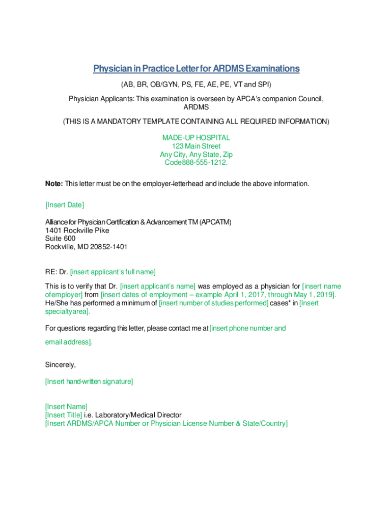 Fillable Online PHYSICIAN-IN-PRACTICE-SAMPLE-LETTER-with- ... Fax Email ...