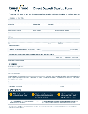 Fillable Online Direct Deposit Authorization Form Fax Email Print ...