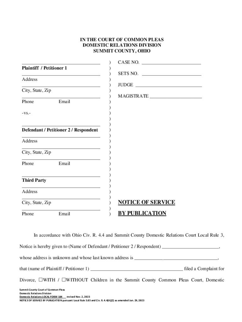 Fillable Online Notice of Intent to Relocate No Changes Required Fax ...