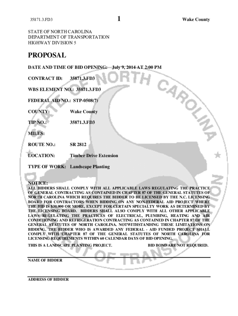 Fillable Online MassDOT Highway Division Proposal - Buckland MA Fax ...