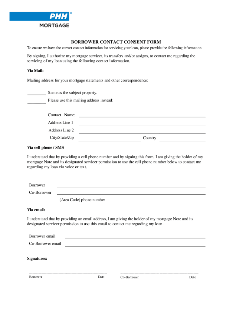 Fillable Online Tools & Forms - PHH Correspondent Lending Fax Email ...