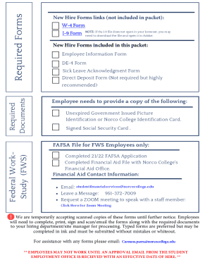Fillable Online Required New Hire Documentation Fax Email Print - pdfFiller