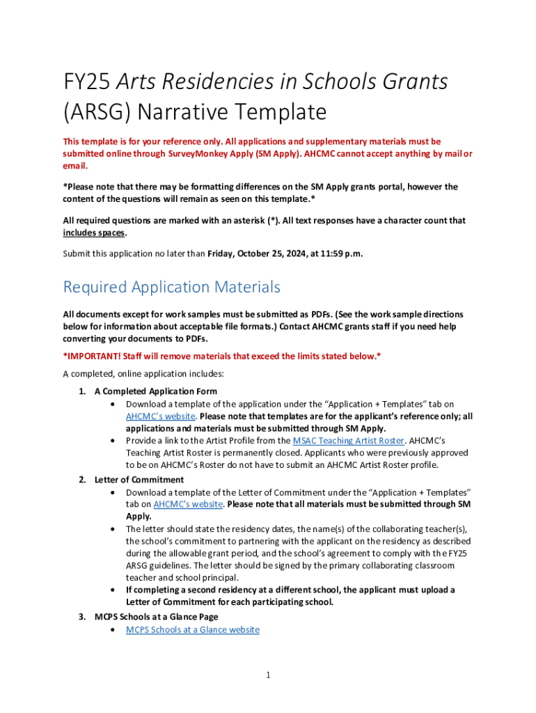Fillable Online FY25-ARSG-Application-Template-1.pdf Fax Email Print - pdfFiller