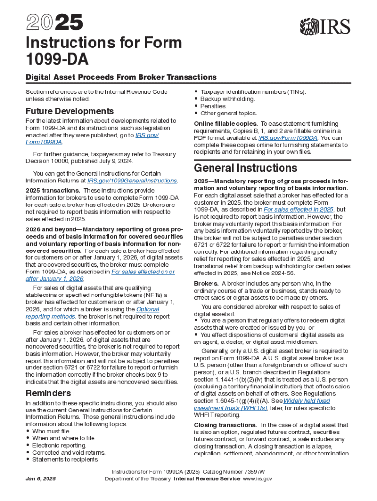 Fillable Online New, Revised Draft of Form 1099-DA: What\'s Changed? Fax Email Print - pdfFiller