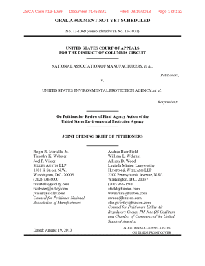 Fillable Online Joint Opening Brief of Petitioners Fax Email Print ...