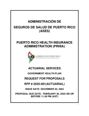 Fillable Online Request for Proposals for Actuarial Services Fax Email Print - pdfFiller