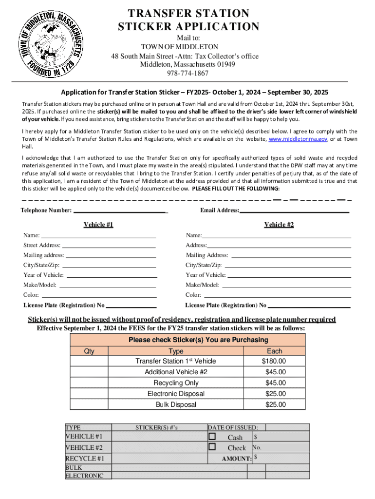 Fillable Online Tax Collector Office - Middleton Fax Email Print - pdfFiller