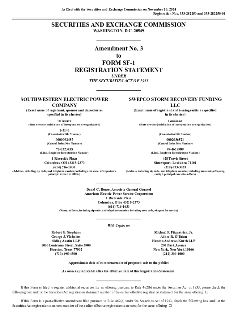 Fillable Online Amendment No. 3 to Registration Statement Fax Email Print - pdfFiller