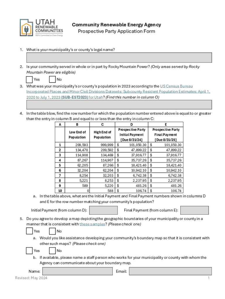 Fillable Online the community renewable energy board resolution no. 24-05 Fax Email Print ...