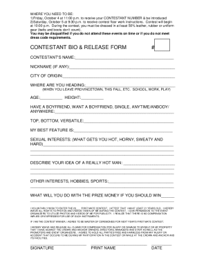 Fillable Online First Mate Contest Entry Fax Email Print - pdfFiller