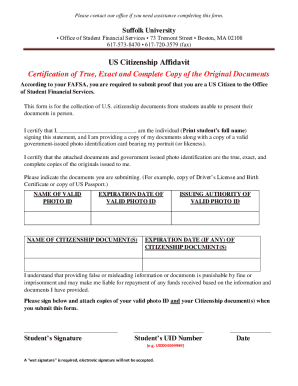 Fillable Online Us Citizenship Affidavit Fax Email Print - pdfFiller