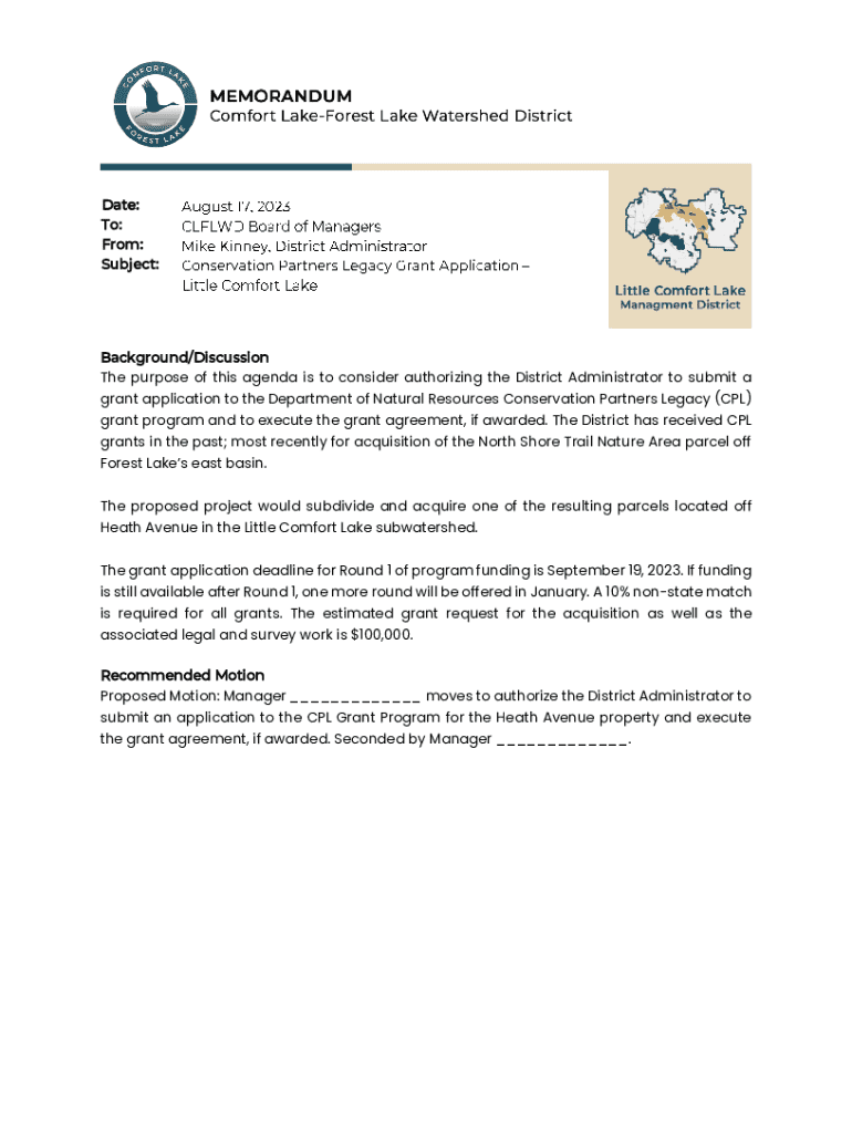 Fillable Online 08c-CPL-Grant-Application-Little-Comfort-Lake-1.pdf Fax Email Print - pdfFiller