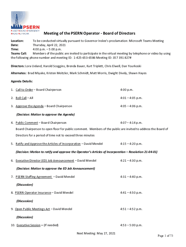 Fillable Online Alternates: Brad Miyake, Kristen Meitzler, Mark Schmidt ...