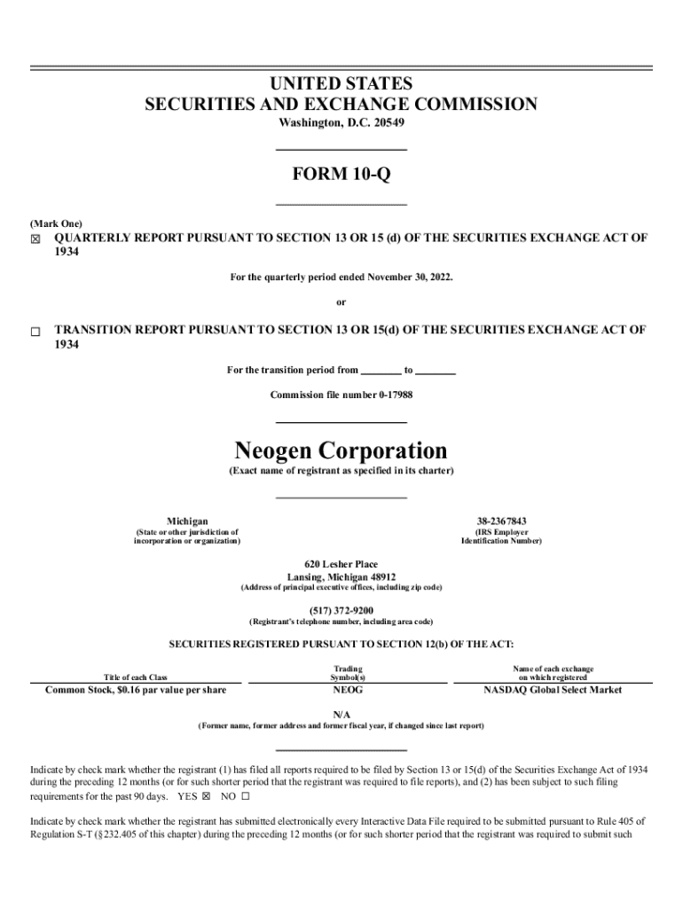 Fillable Online Quarterly Report Pursuant to Section 13 or 15(d) of the ...