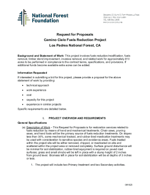 Fillable Online Camino Cielo Fuels Reduction Project Fax Email Print ...