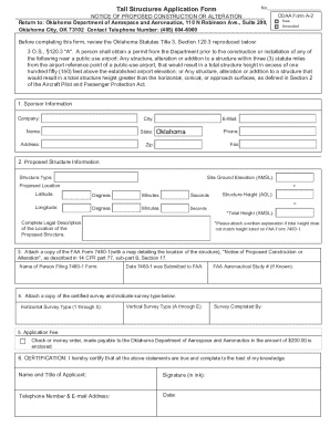 Fillable Online Notice of Proposed Construction or Alteration Fax Email ...
