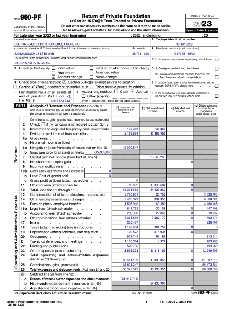 Fillable Online 2024 Form IRS 990-PF Fill Online, Printable, Fillable, Blank ... Fax Email Print ...
