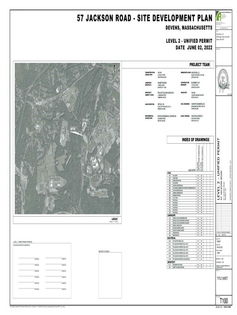 Fillable Online 57 JACKSON ROAD - SITE DEVELOPMENT PLAN Fax Email Print ...