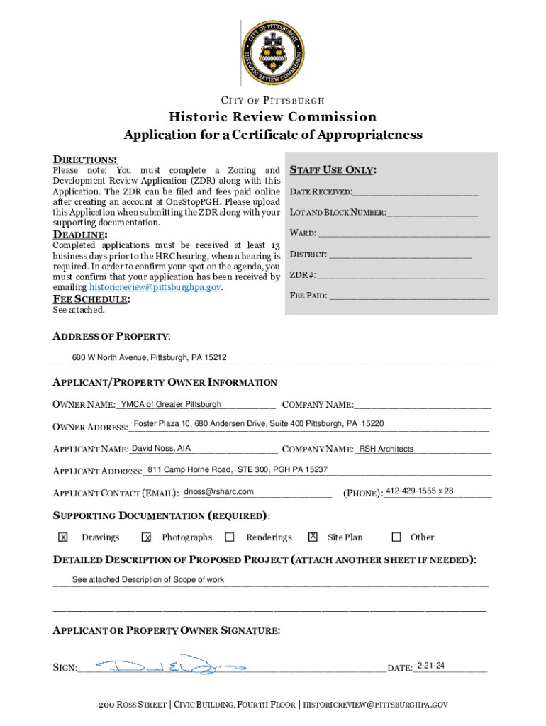 Fillable Online How to Make an Application for a COA - Washington ...