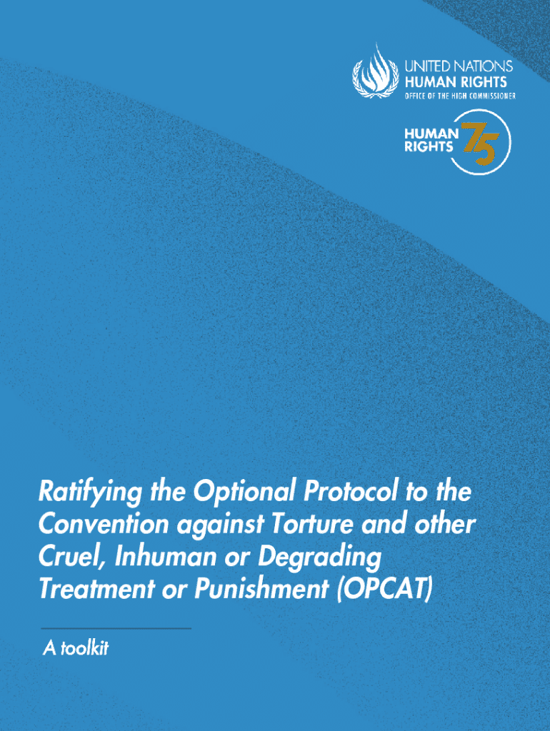 Fillable Online Ratifying the Optional Protocol to the Convention Against Torture Fax Email ...