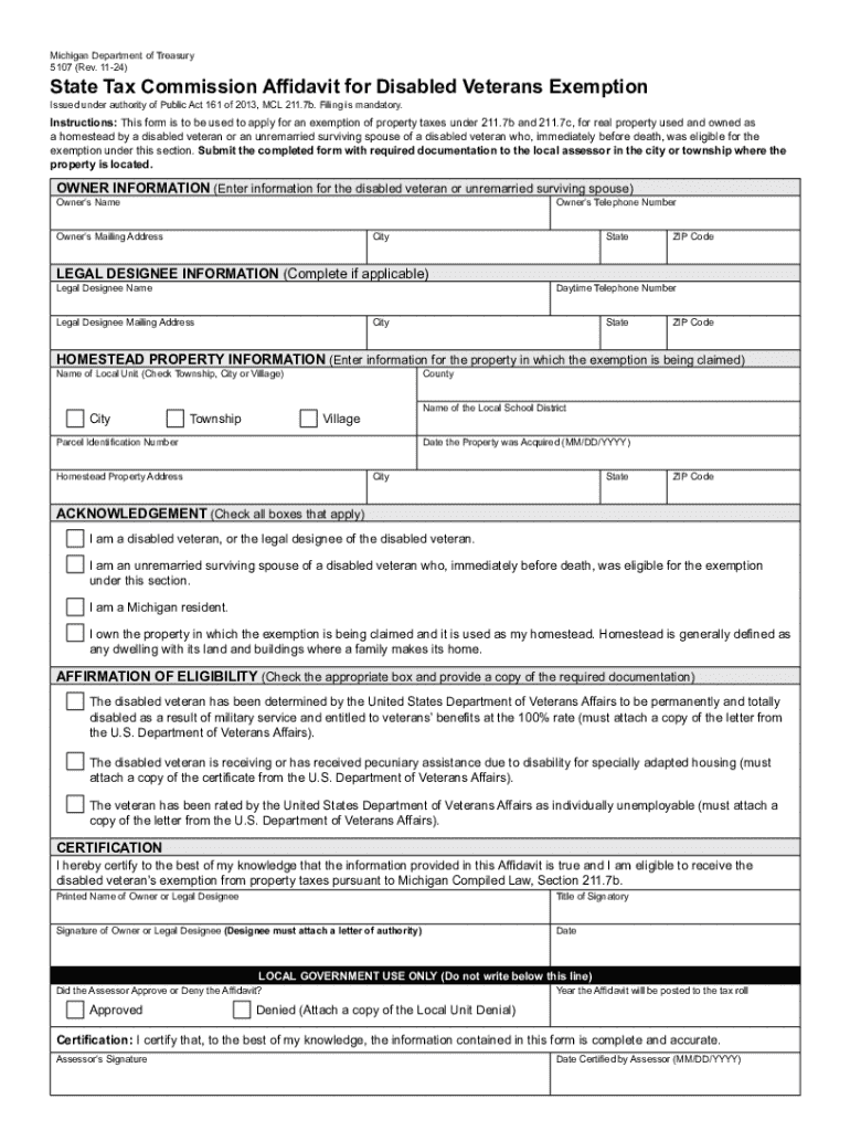 Instructions: This form is to be used to apply for an exemption of ...