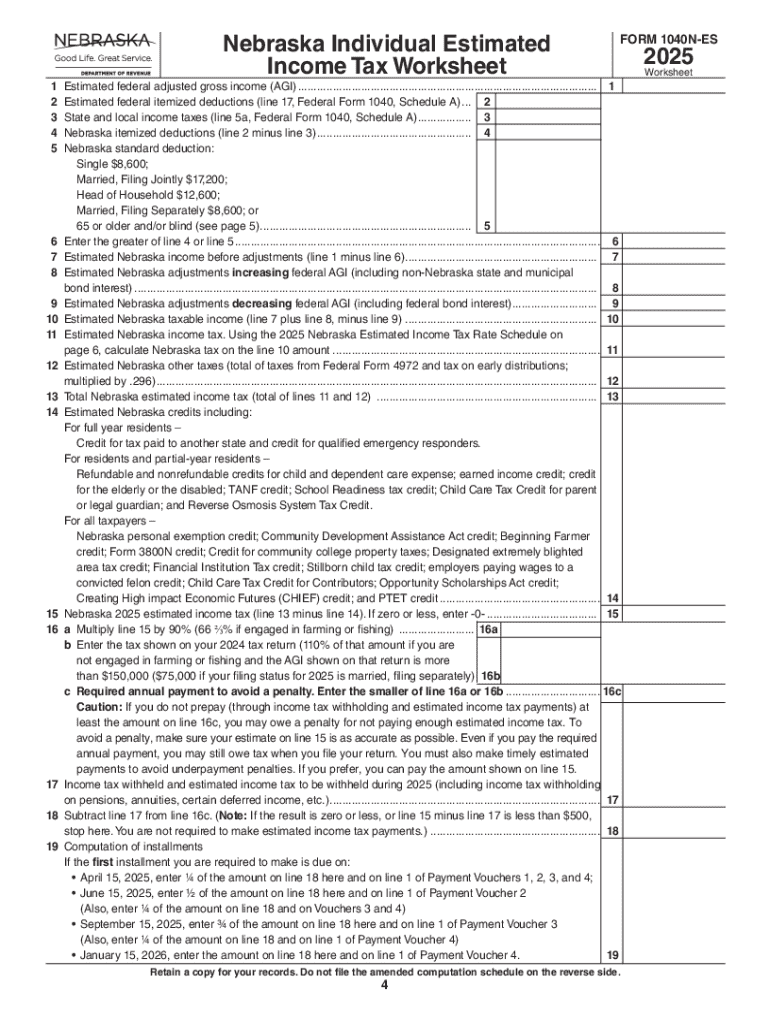 2025 nebraska estimated tax: Fill out & sign online | DocHub
