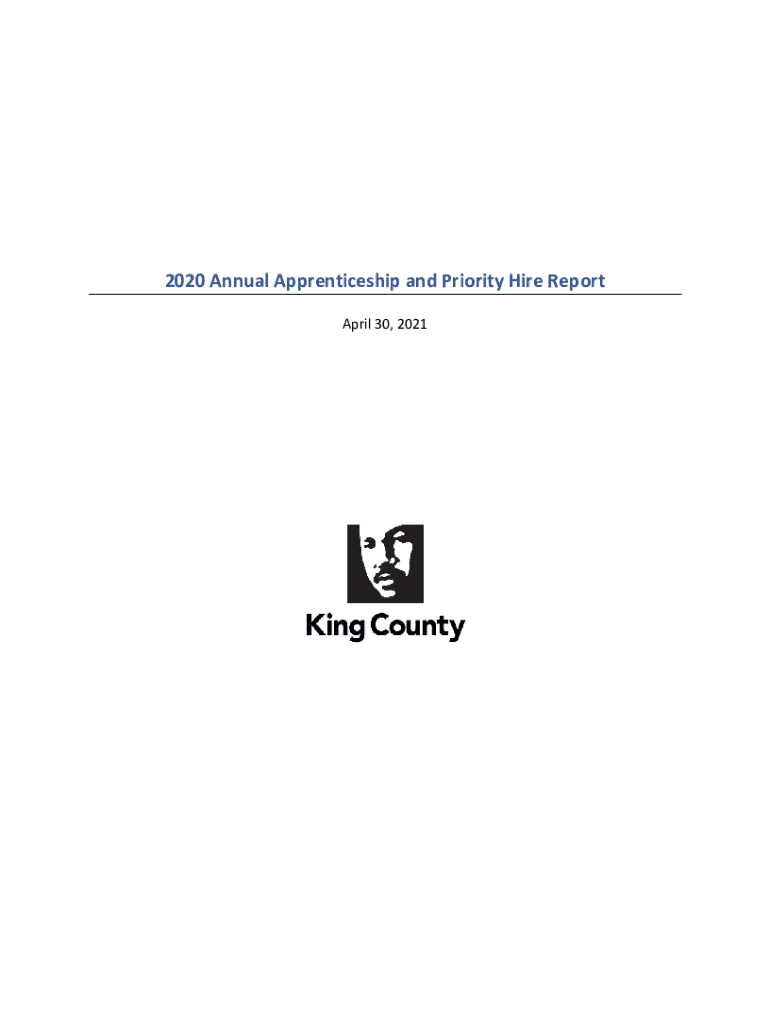 Fillable Online 2020 Annual Apprenticeship and Priority Hire Report Fax ...