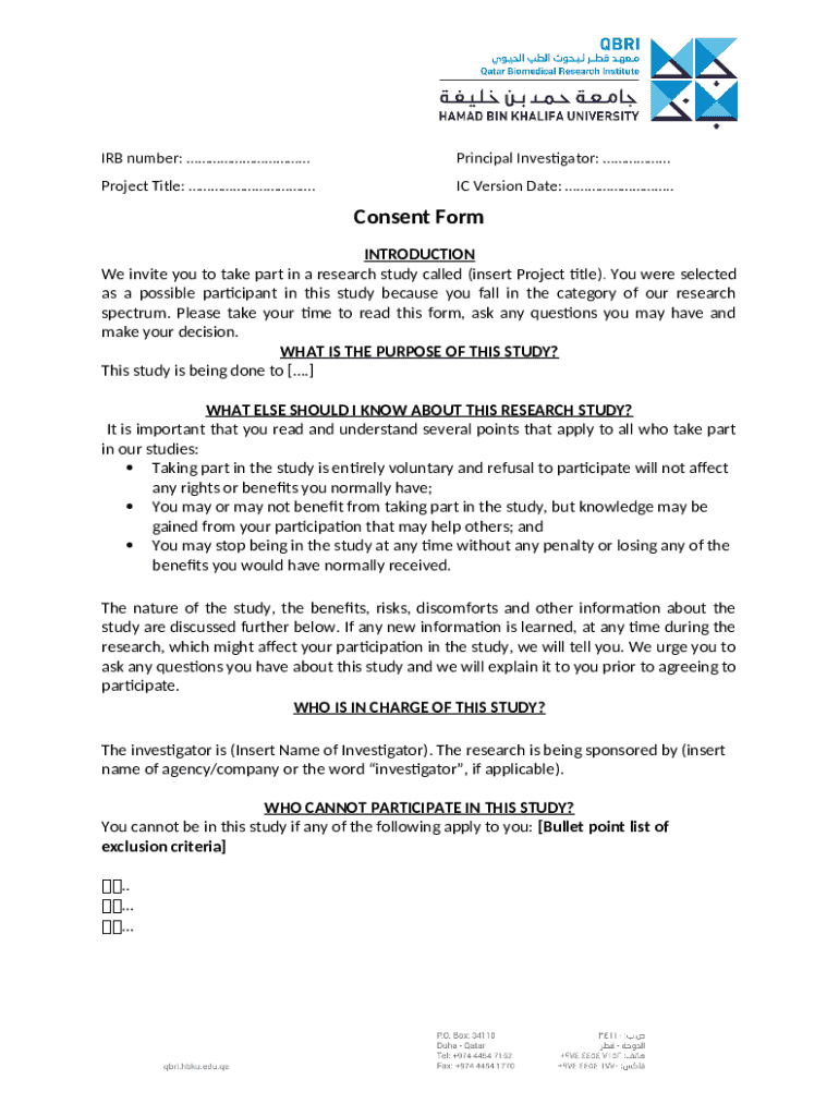 Consent Doc Template | pdfFiller