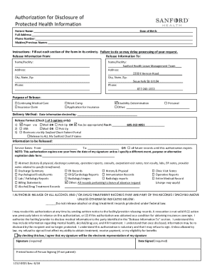 Fillable Online Authorization for Disclosure of Protected Health Information Fax Email Print ...
