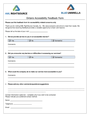 Fillable Online Accessibility Feedback Form Fax Email Print - pdfFiller