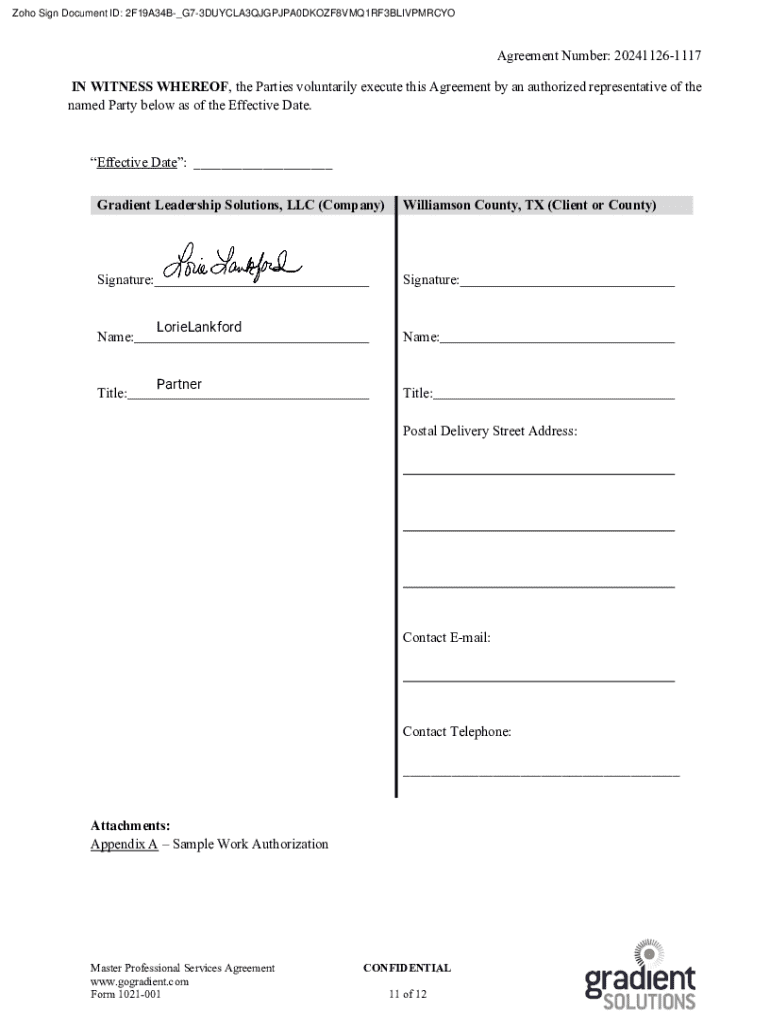 Fillable Online Master Professional Services Agreement Fax Email Print - pdfFiller