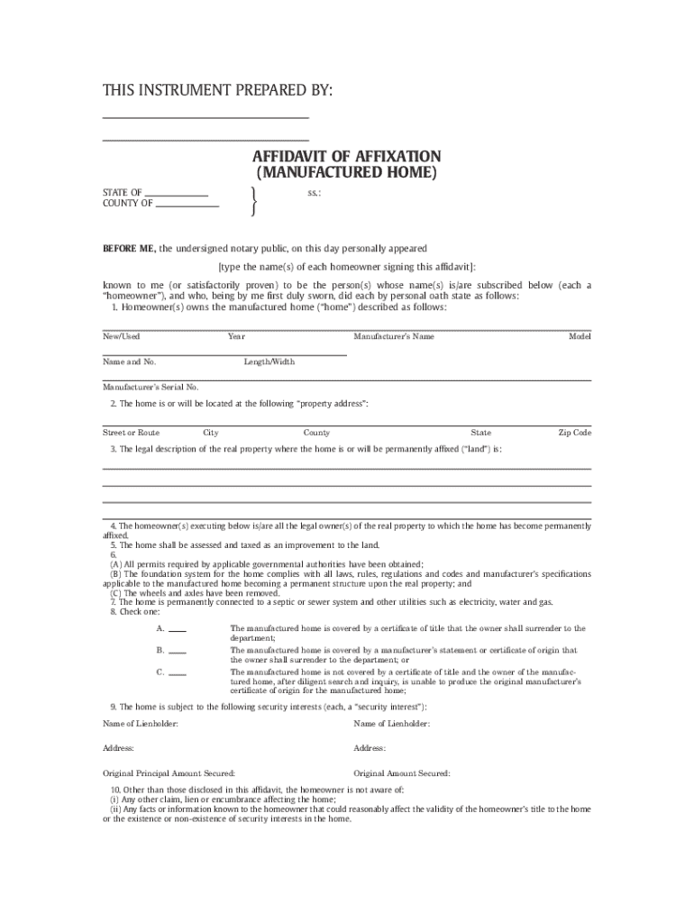 Fillable Online Affidavit Of Affixation - Fill Online, Printable, Fillable, Blank ... Fax Email ...