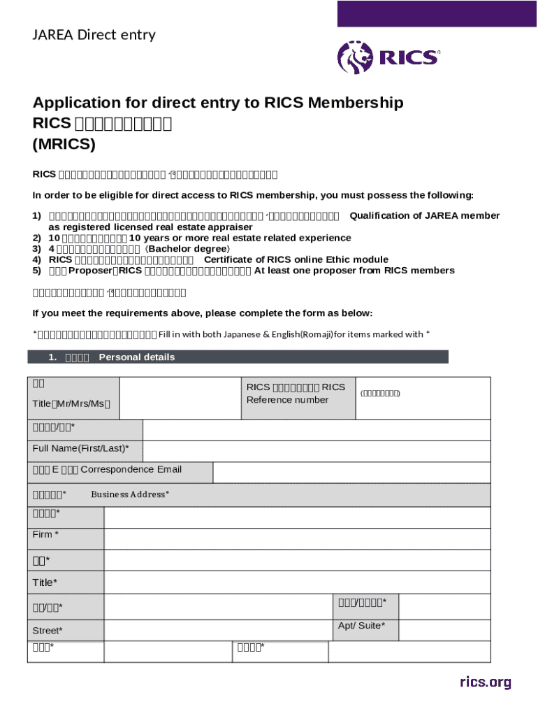 How to join the RICS Doc Template | pdfFiller