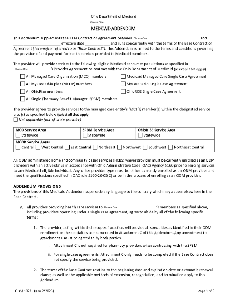 Fillable Online Addendum to Ohio\'s Financial Alignment Proposal Fax Email Print - pdfFiller
