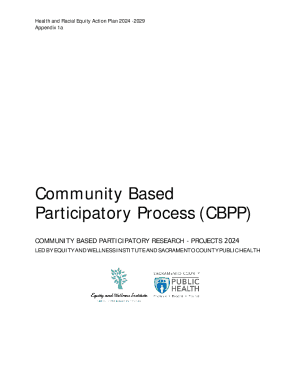 Fillable Online Health and Racial Equity Action Plan 2024 -2029 Fax ...