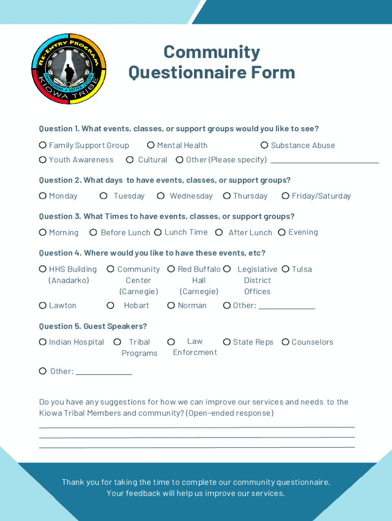 Fillable Online Community Engagement Feedback Fax Email Print - pdfFiller