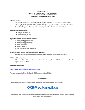 Fillable Online Homeless Prevention Program Application Fax Email Print ...